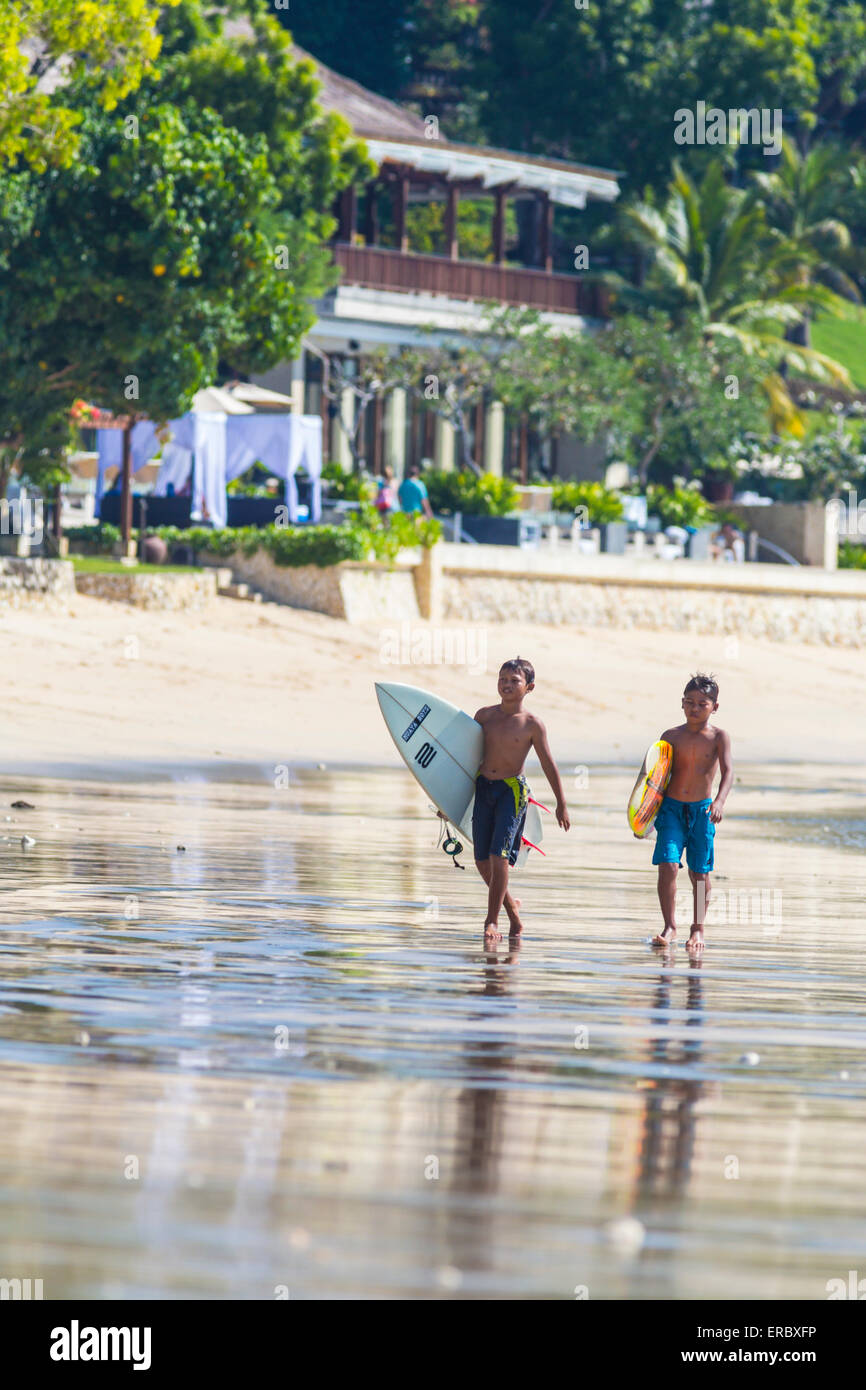 Surfer boys, Bali, Indonesia Stock Photo - Alamy