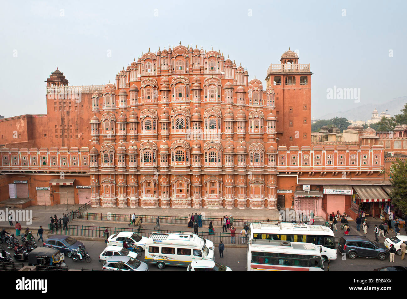 India, Rajasthan, Jaipur, Hawa Mahal or palace of wind Stock Photo - Alamy