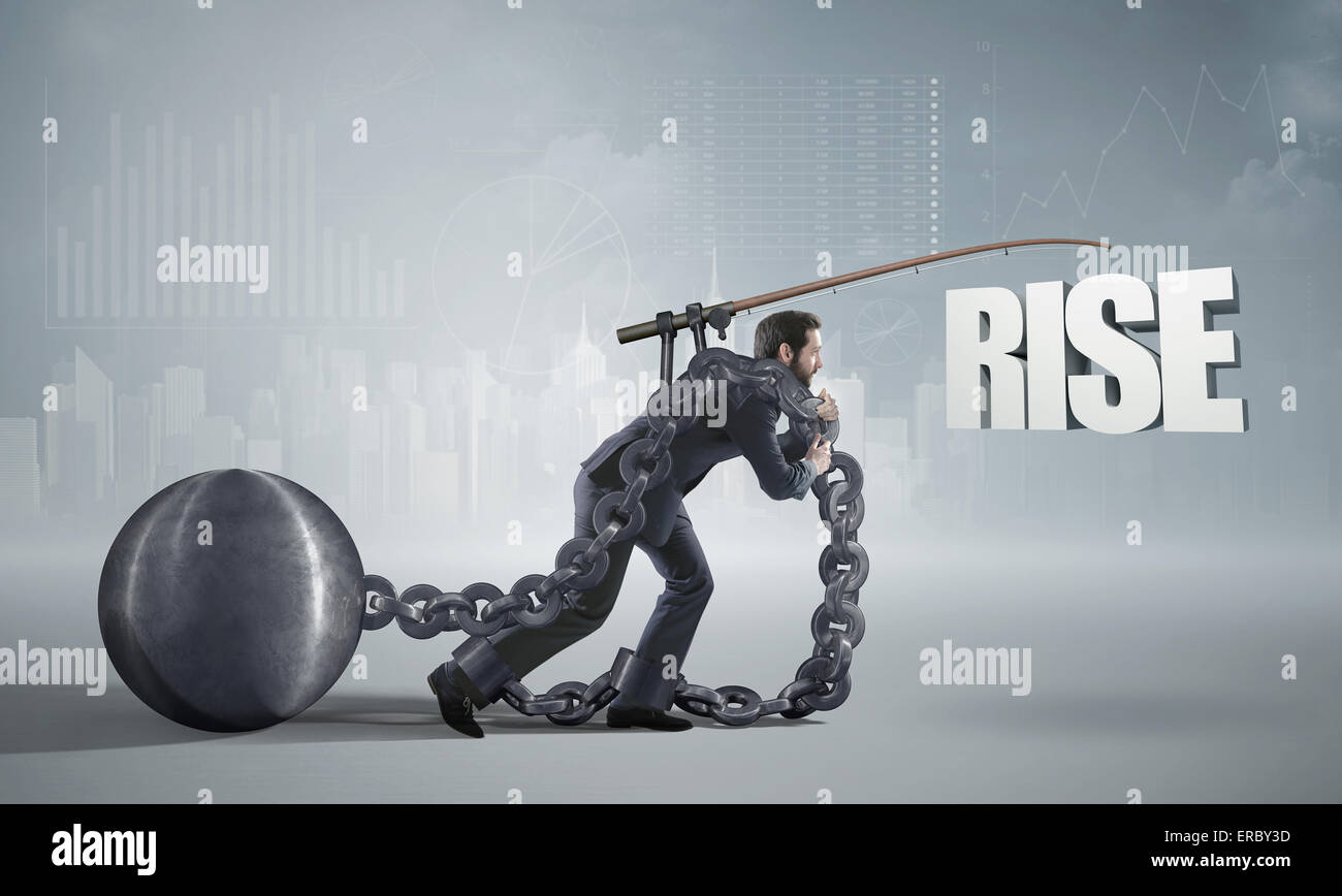 Ambitious employee heading for a rise Stock Photo - Alamy