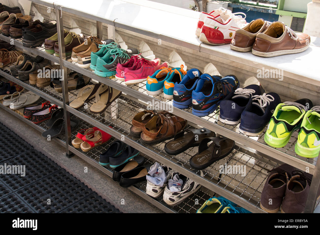 Shoes respect temple hi-res stock photography and images - Alamy