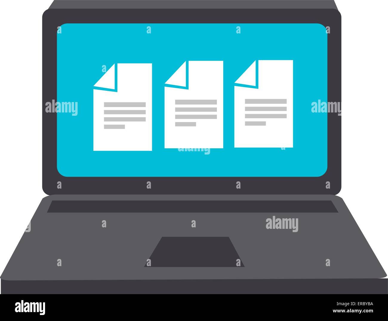 Folder icon on desktop Stock Vector Images - Alamy