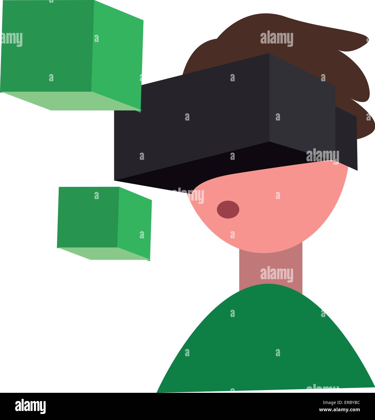 Vector illustration. Virtual reality glasses. Technology concept Stock ...