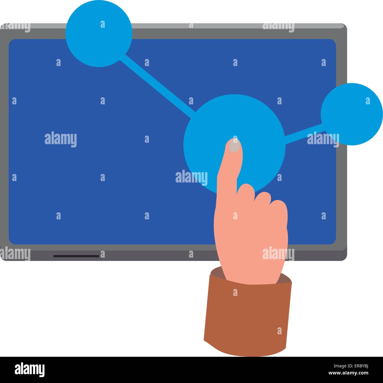 Network screen Stock Vector Images - Alamy