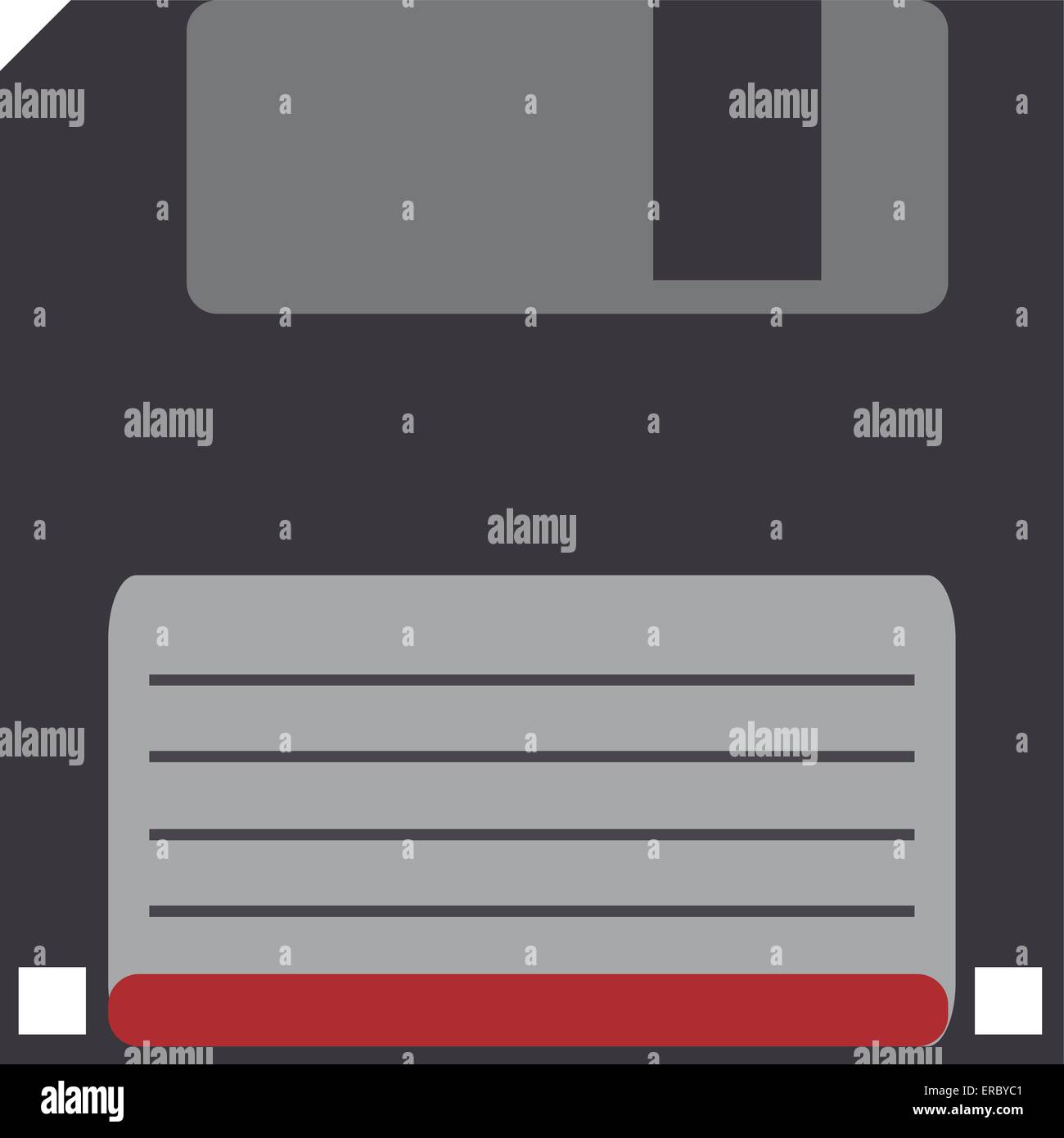 Vector illustration of a floppy disk. Diskette icon. Information storage concept Stock Vector ...