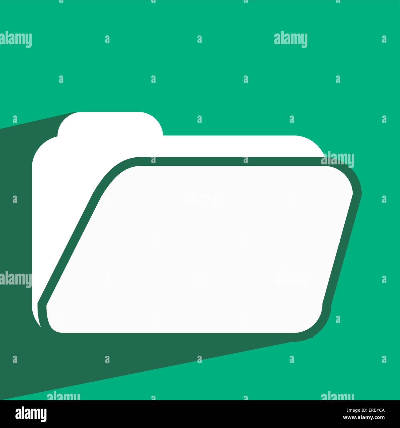 Vector illustration of an open folder icon. Organizing concept Stock ...
