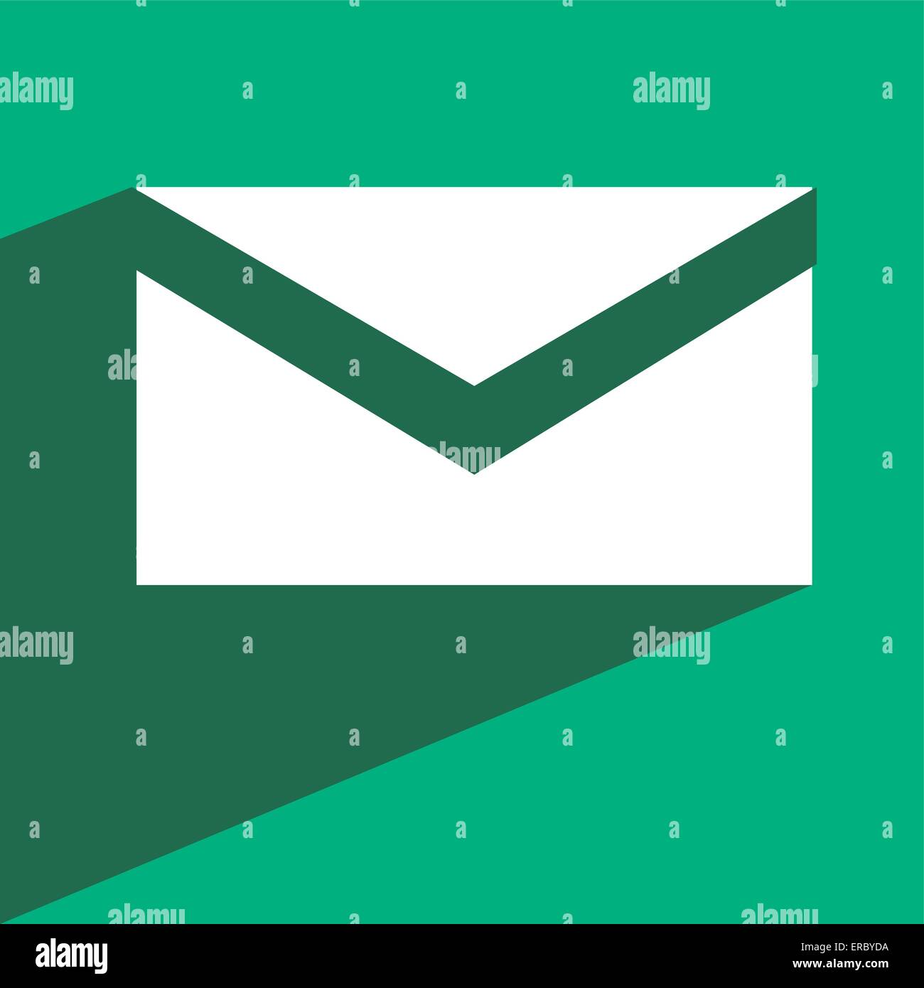 Vector illustration of an envelope. Mail and message icon Stock Vector ...