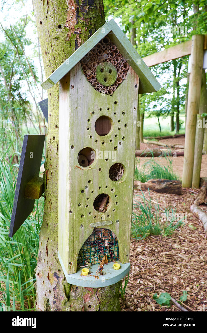 Insect Hotel Cotswold Farm Park Bemborough Farm Kineton UK Stock Photo ...