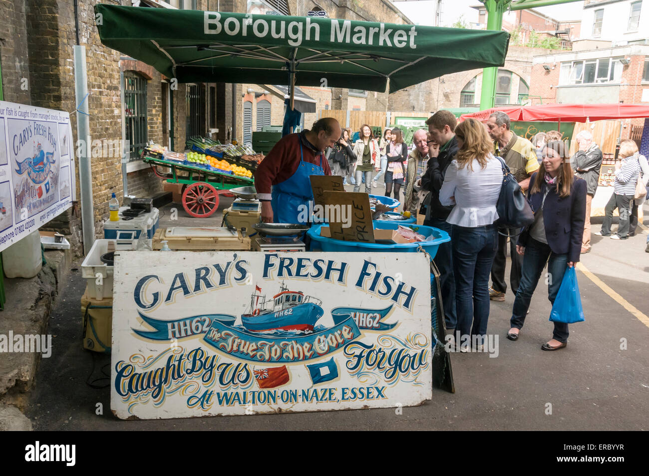 Gary's famous fish stall at Borough market Stock Photo - Alamy