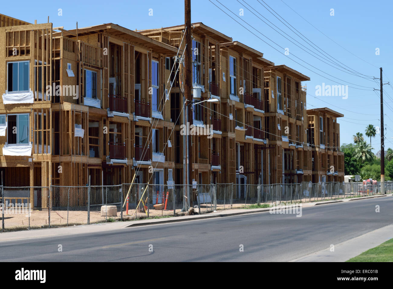 Apartment construction site Stock Photo - Alamy