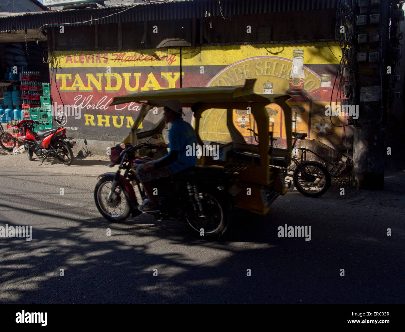 Tricycle taxi in Boracay, Philippines Stock Photo - Alamy