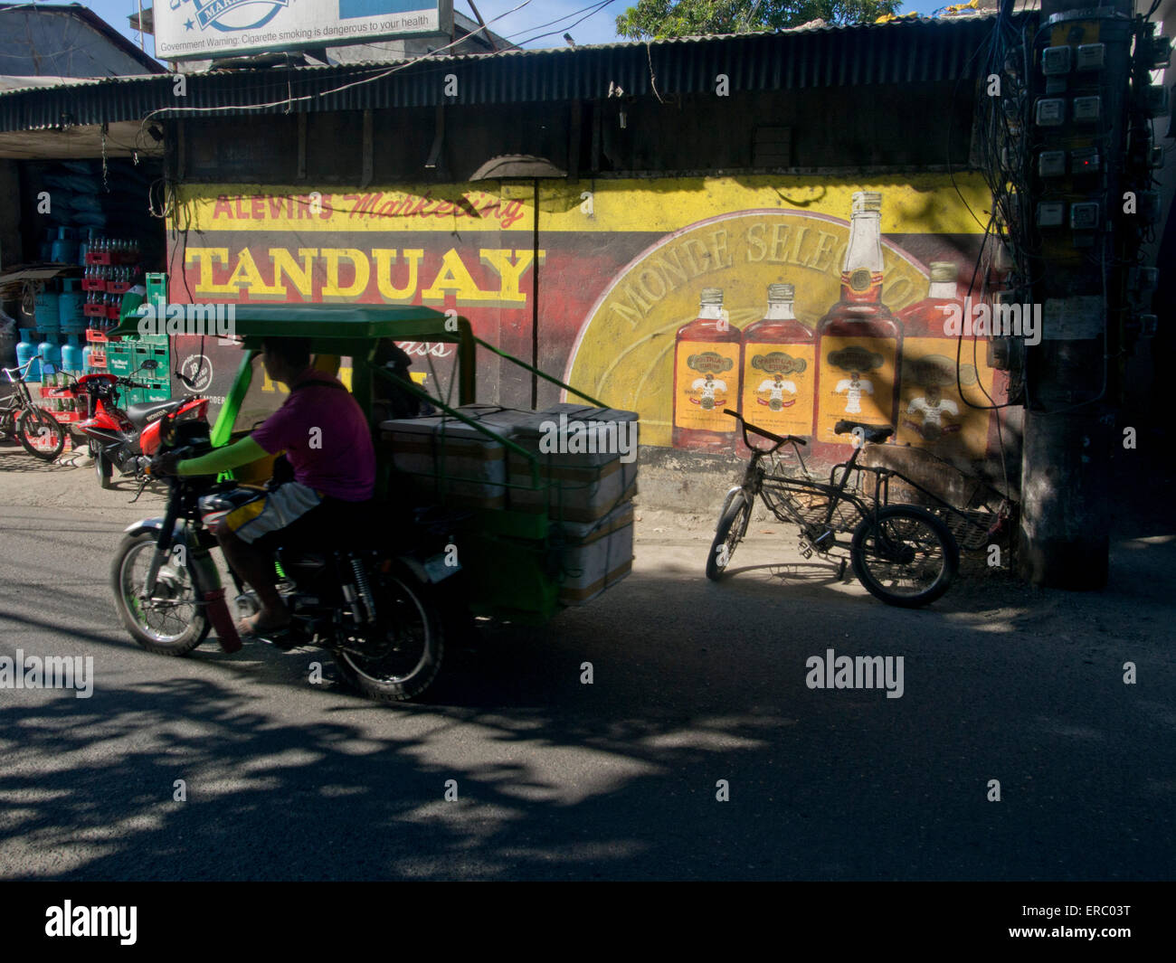 Tricycle taxi in Boracay, Philippines Stock Photo - Alamy