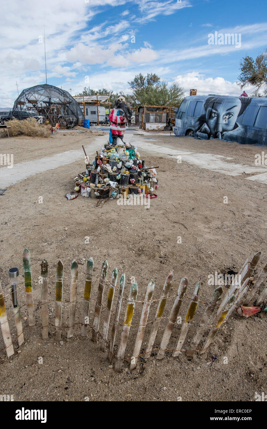 Art installations in the art colony known as East Jesus located in ...