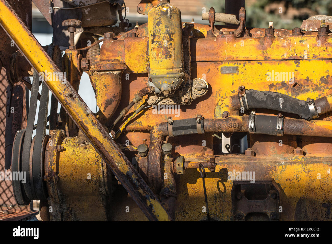 An old gas engine, Randsberg, California Stock Photo - Alamy