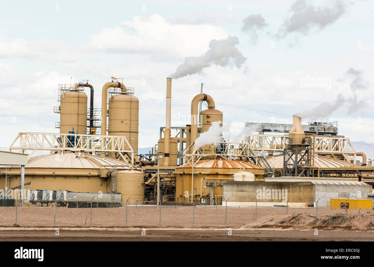 Calenergy, a Geo Thermal Power Plant, Calipatria, California Stock ...