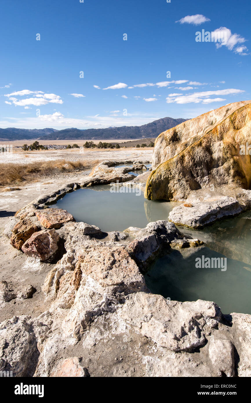 Hot Springs in the desert off Route 395, Eastern Sierras, California, U ...