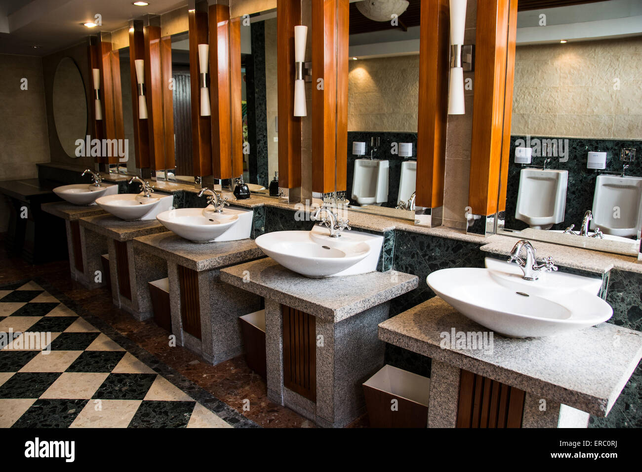 Modern, contemporary, restroom Stock Photo - Alamy