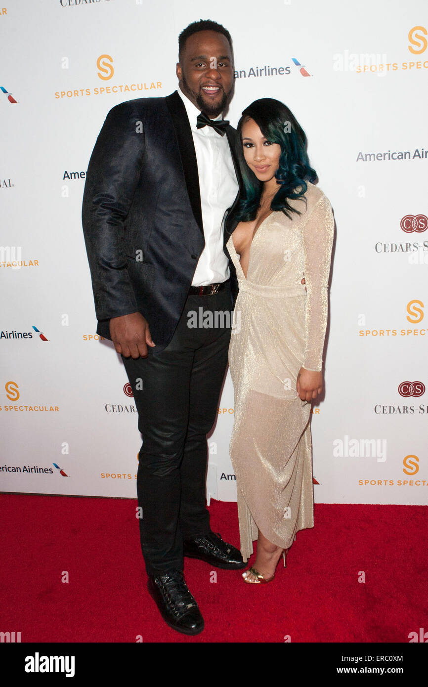 Los Angeles, California, USA. 31st May, 2015. Glen Davis, Jasmine Jaye ...