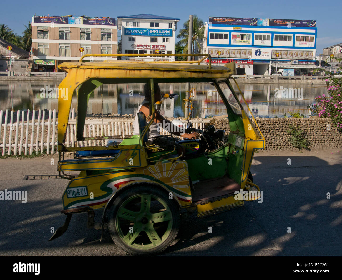 Tricycle taxi in Boracay, Philippines Stock Photo - Alamy