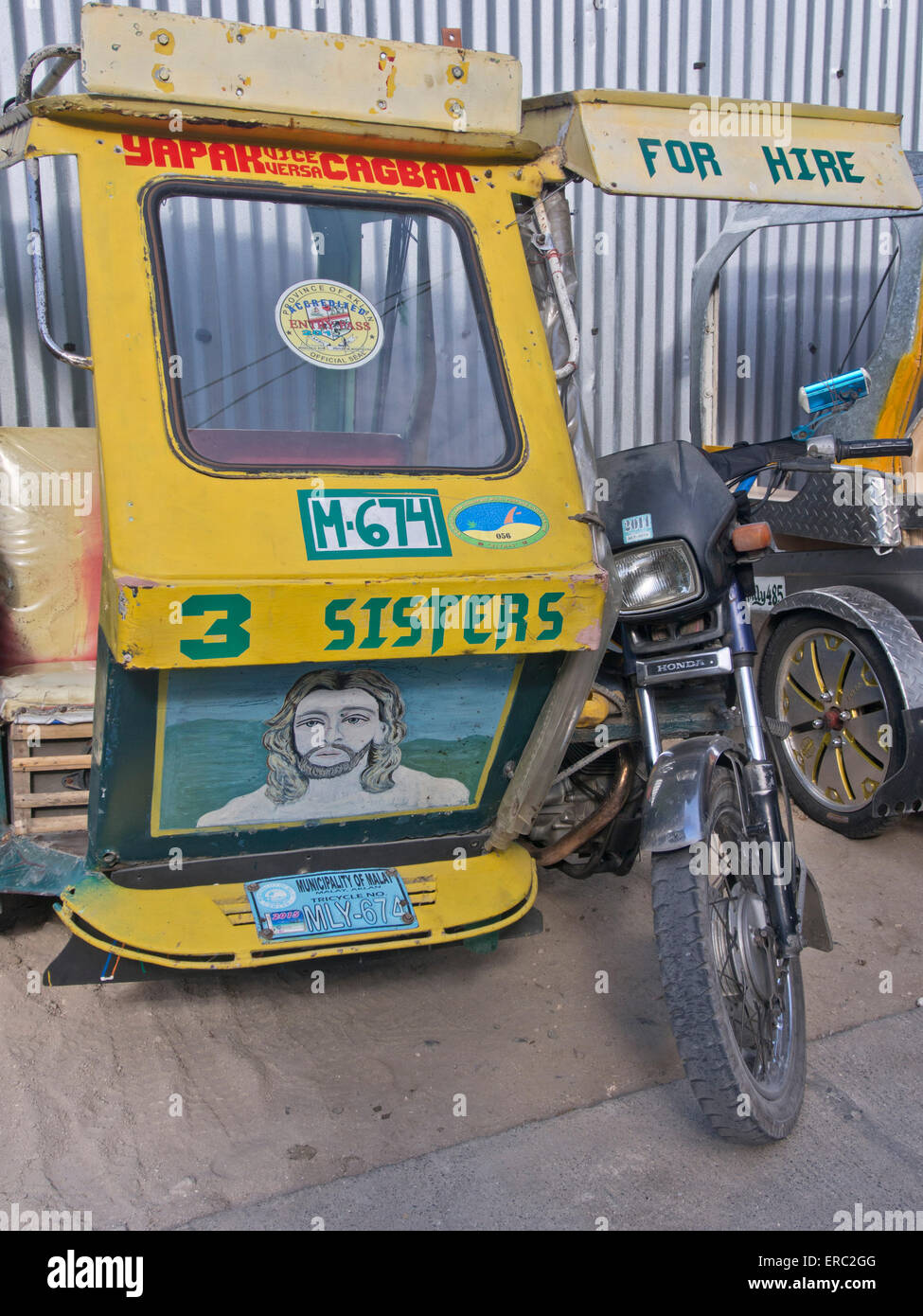 Tricycle taxi in Boracay, Philippines Stock Photo - Alamy