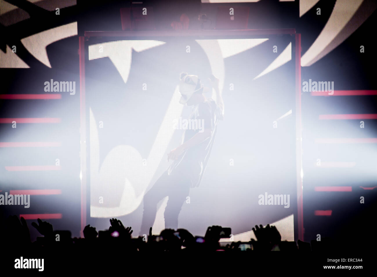 German rapper Cro performing live at TUI Arena as part of his Mello ...