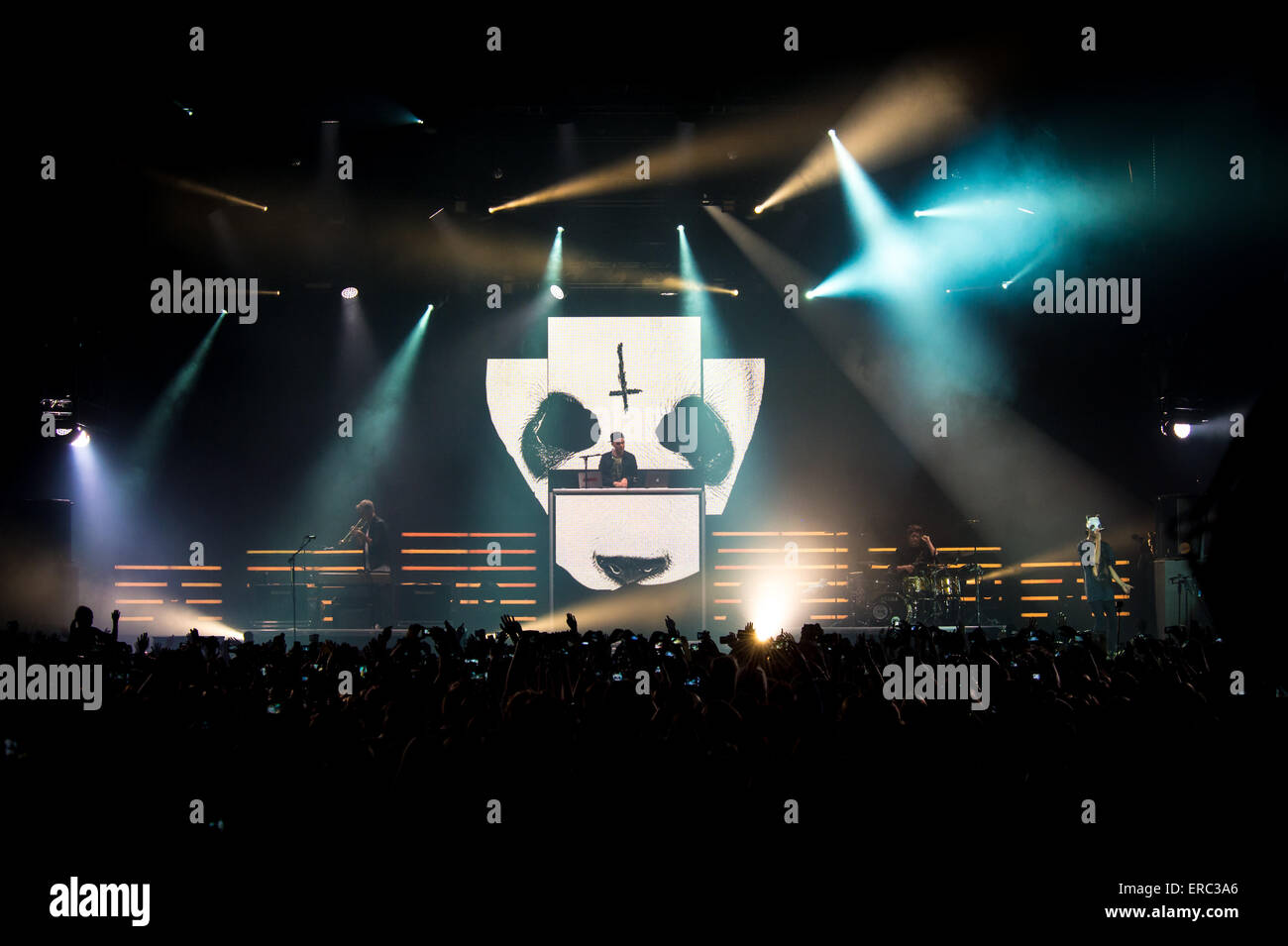 German rapper Cro performing live at TUI Arena as part of his Mello ...