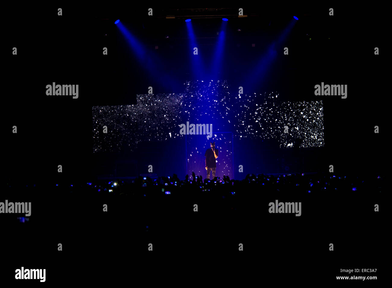 German rapper Cro performing live at TUI Arena as part of his Mello ...