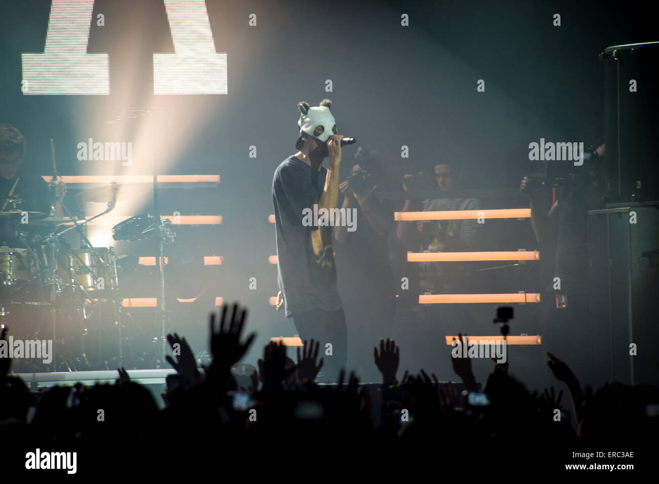 German rapper Cro performing live at TUI Arena as part of his Mello ...
