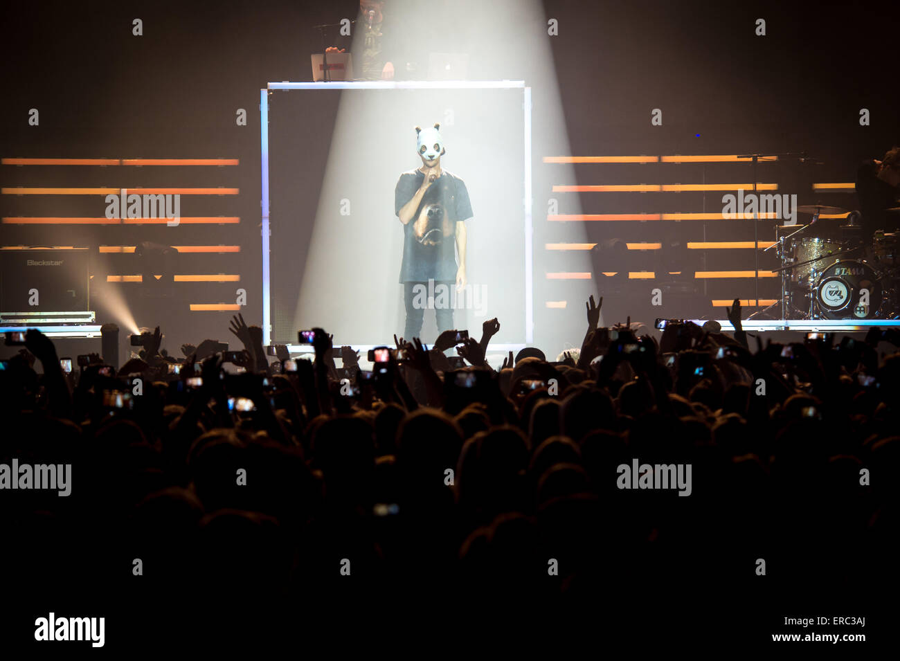 German rapper Cro performing live at TUI Arena as part of his Mello ...