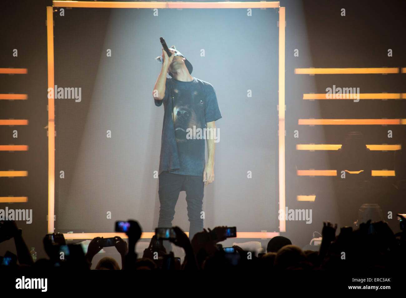 German rapper Cro performing live at TUI Arena as part of his Mello ...