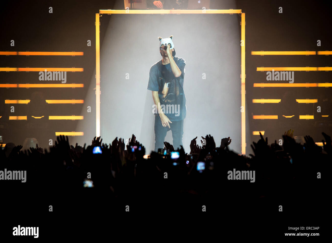 German rapper Cro performing live at TUI Arena as part of his Mello ...