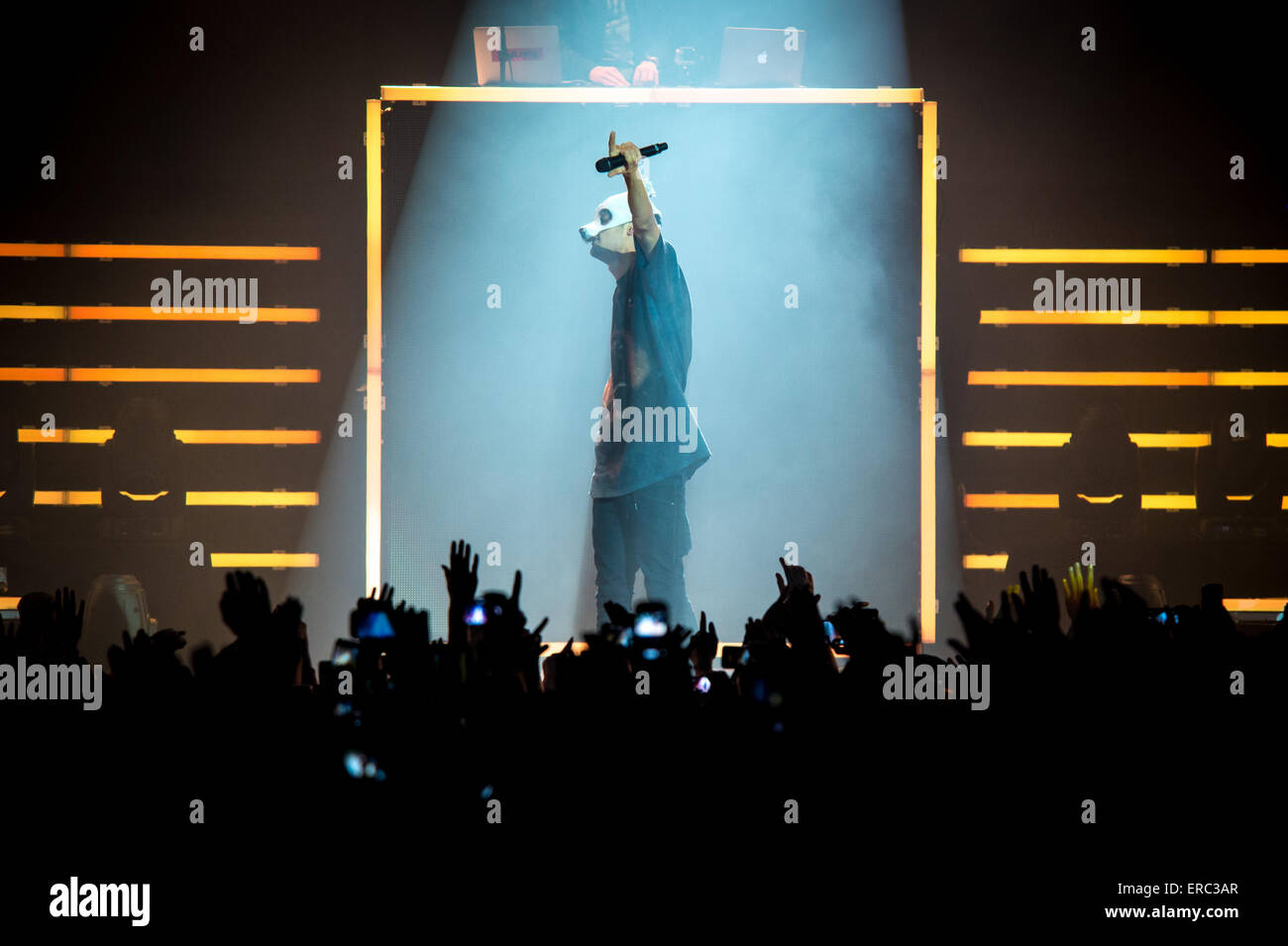 German rapper Cro performing live at TUI Arena as part of his Mello ...