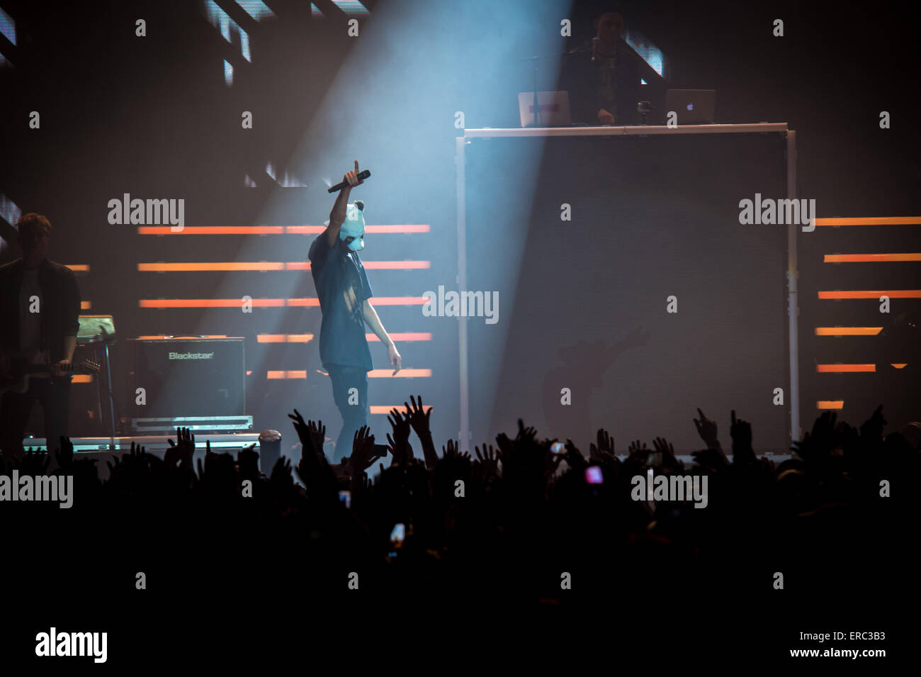 German rapper Cro performing live at TUI Arena as part of his Mello ...