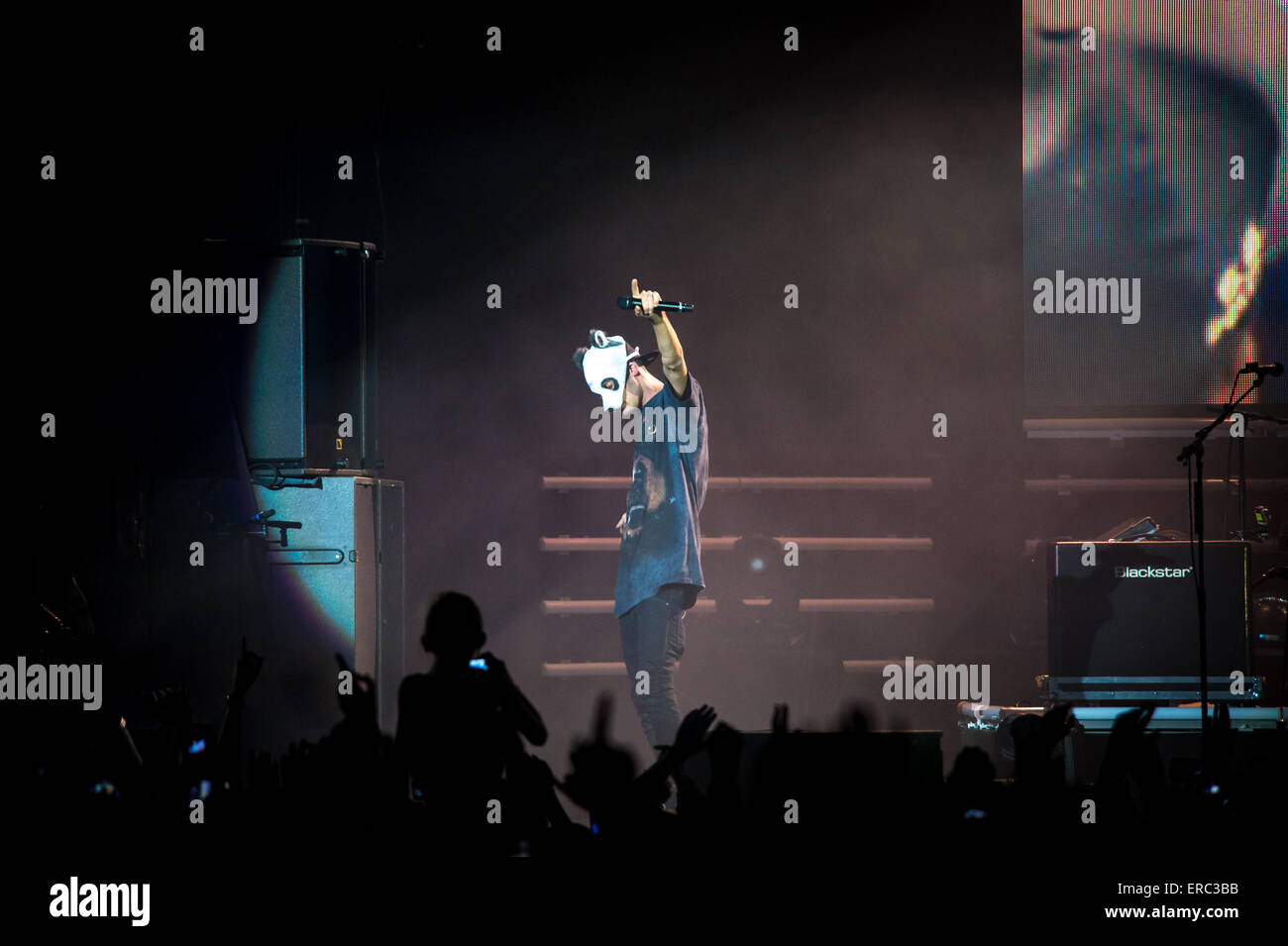 German rapper Cro performing live at TUI Arena as part of his Mello ...