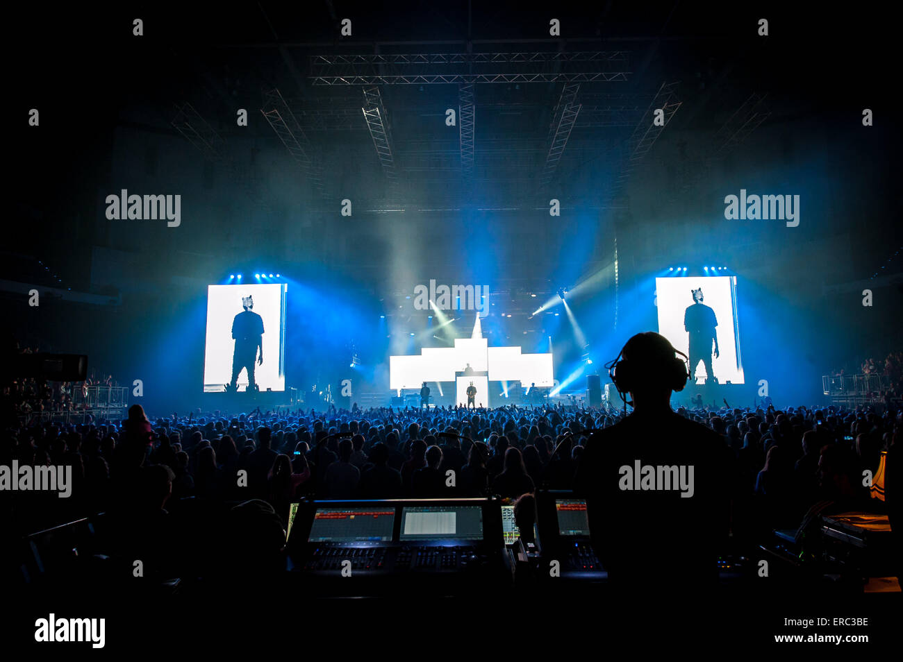 German rapper Cro performing live at TUI Arena as part of his Mello ...