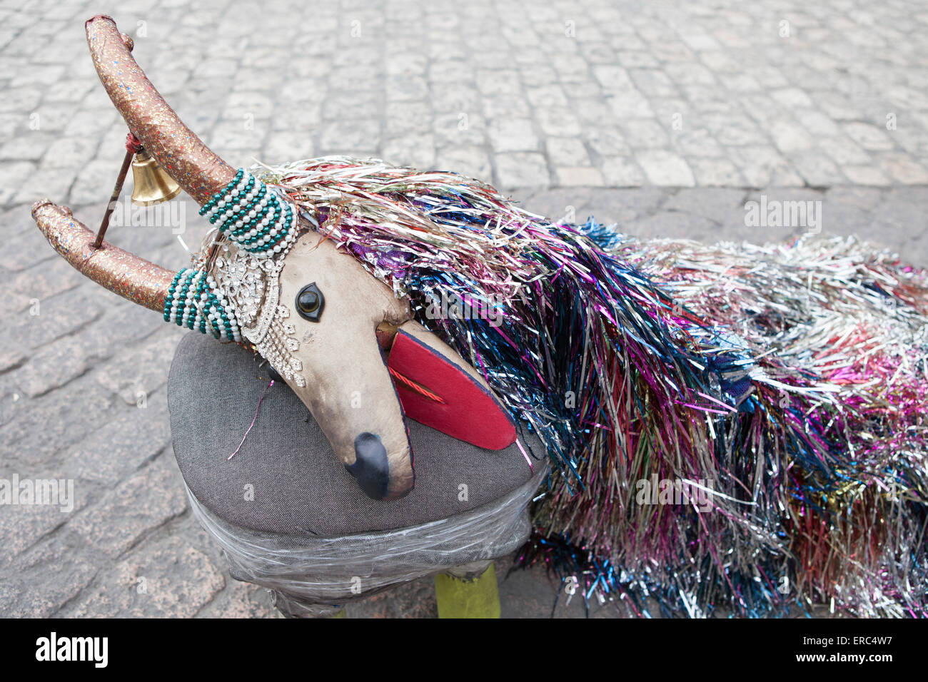 A street performer's puppet in Plaza Mayor, Madrid, Spain Stock Photo ...