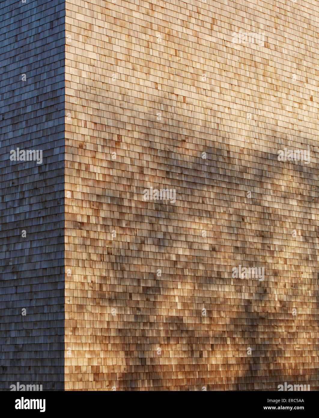 Detail of cedar shingle cladding. Herefordshire Archives, Hereford ...