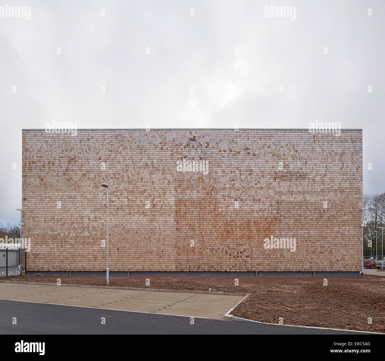 Shingle clad exterior facade. Herefordshire Archives, Hereford, United ...