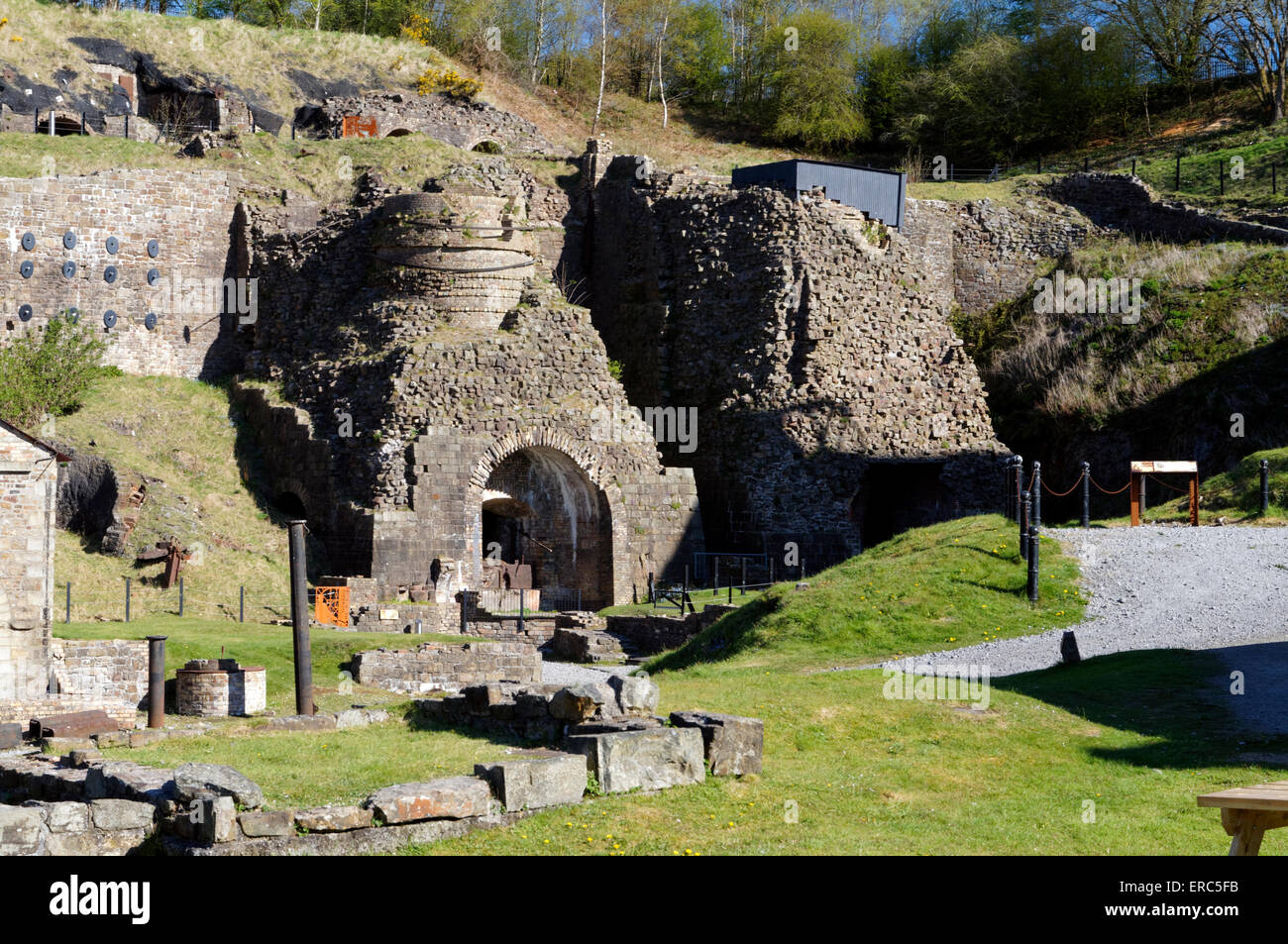Blast Furnaces, Blaenavon Ironworks part of the UNESCO World Heritage ...