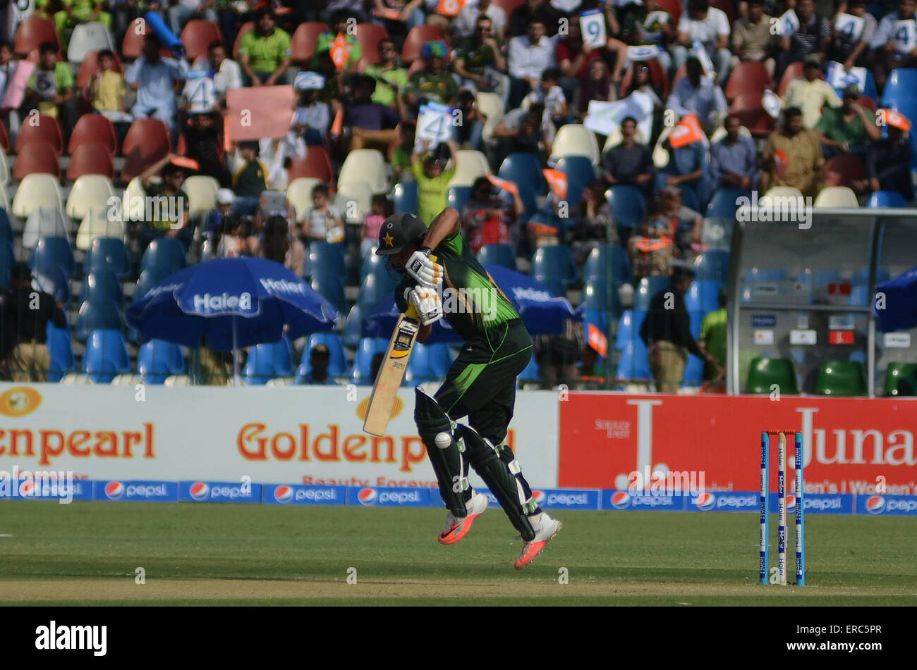 A view during the Pakistani and Zimbabwean cricketers on the third one ...