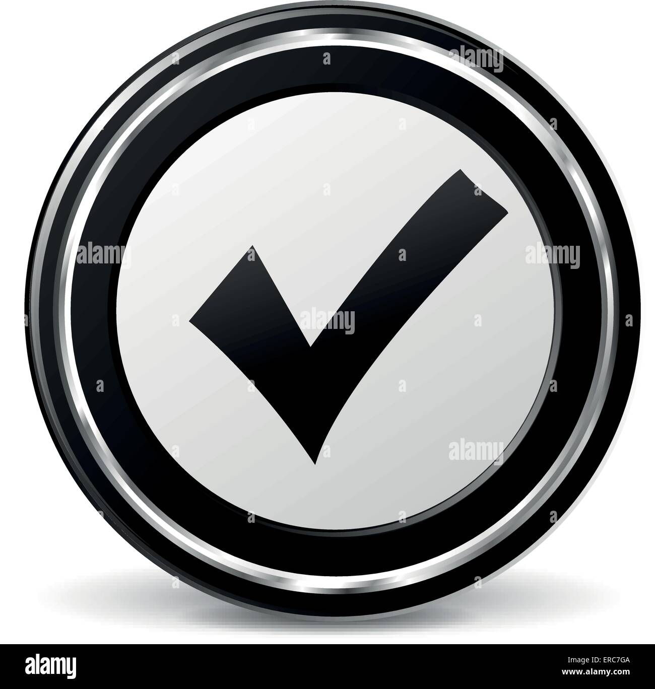 Correct symbol chrome Stock Vector Images - Alamy