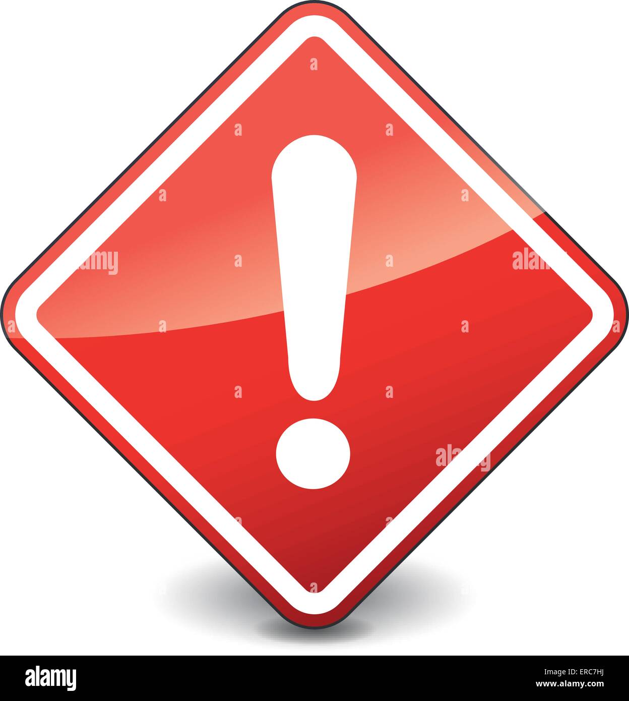 Exclamation mark symbol on Stock Vector Images - Alamy