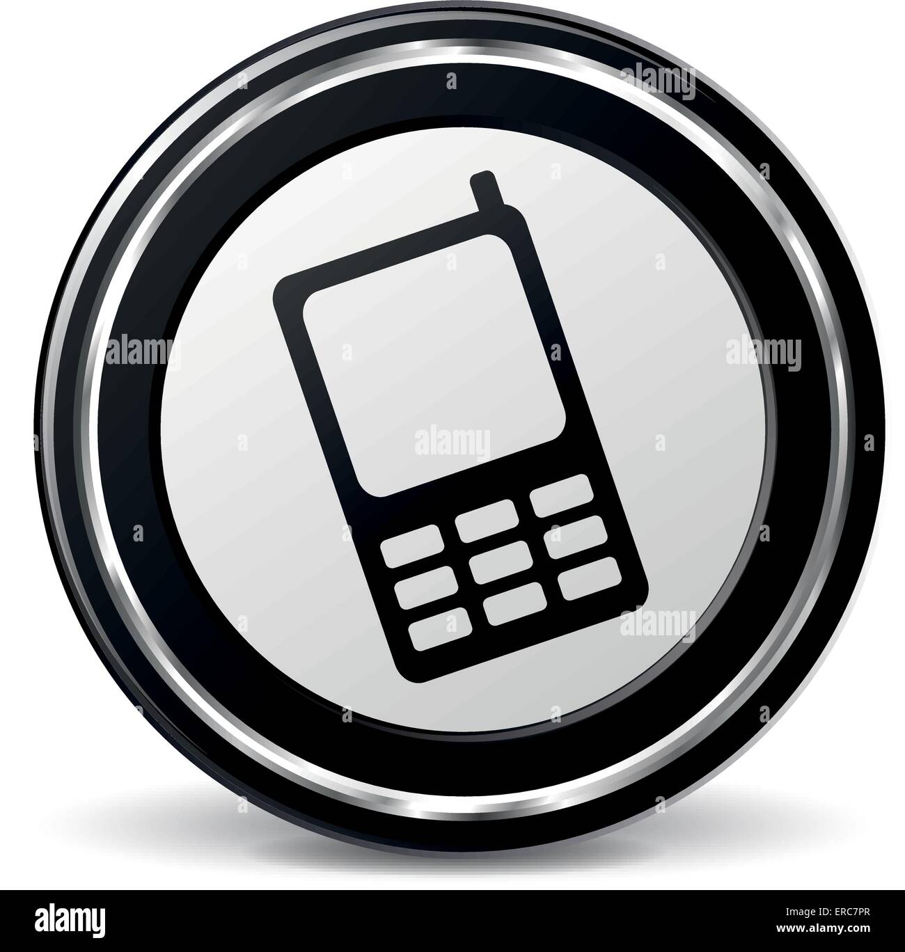 Mobile phone icon vector vectors hi-res stock photography and images ...