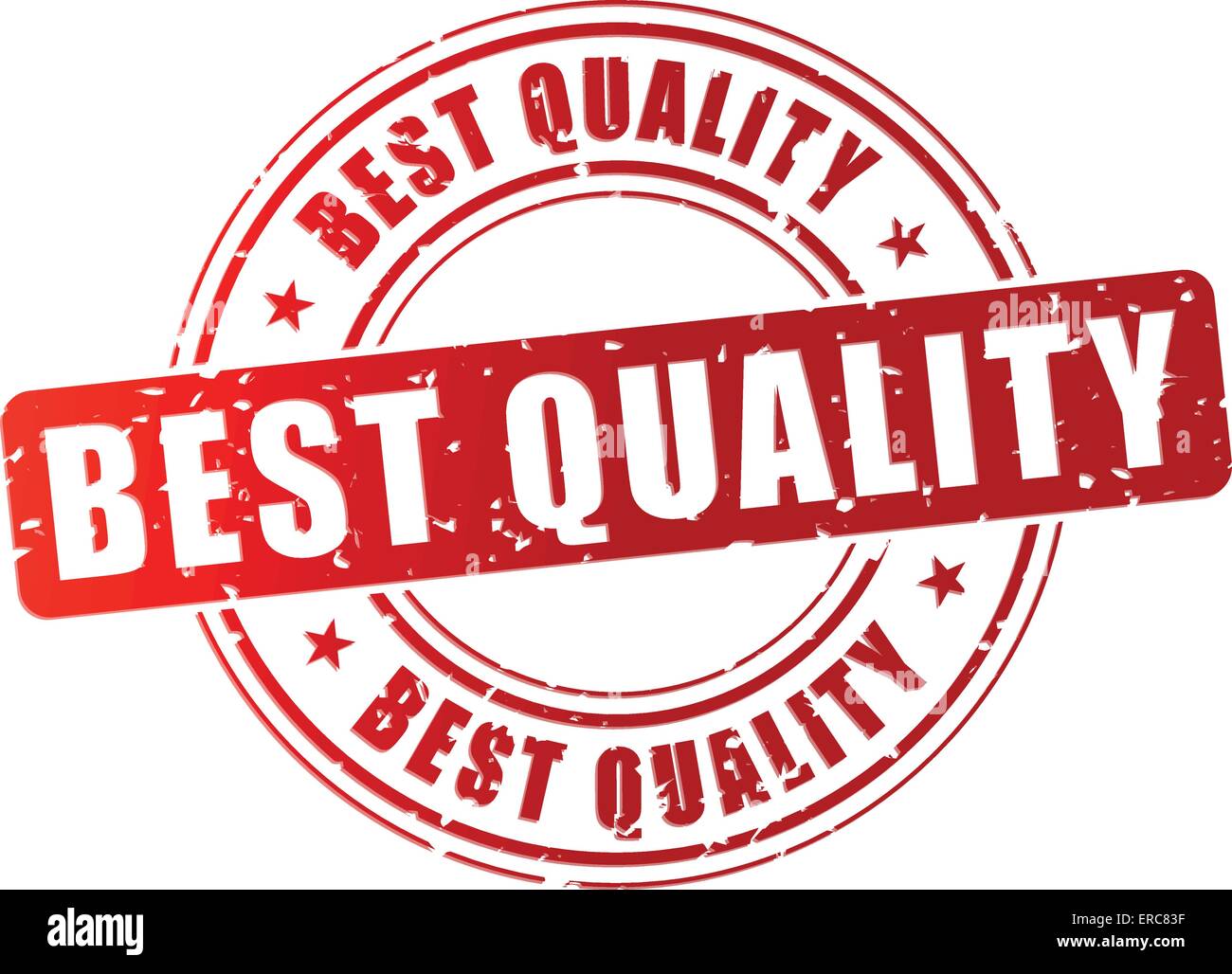 Vector illustration of best quality red stamp icon Stock Vector Image ...