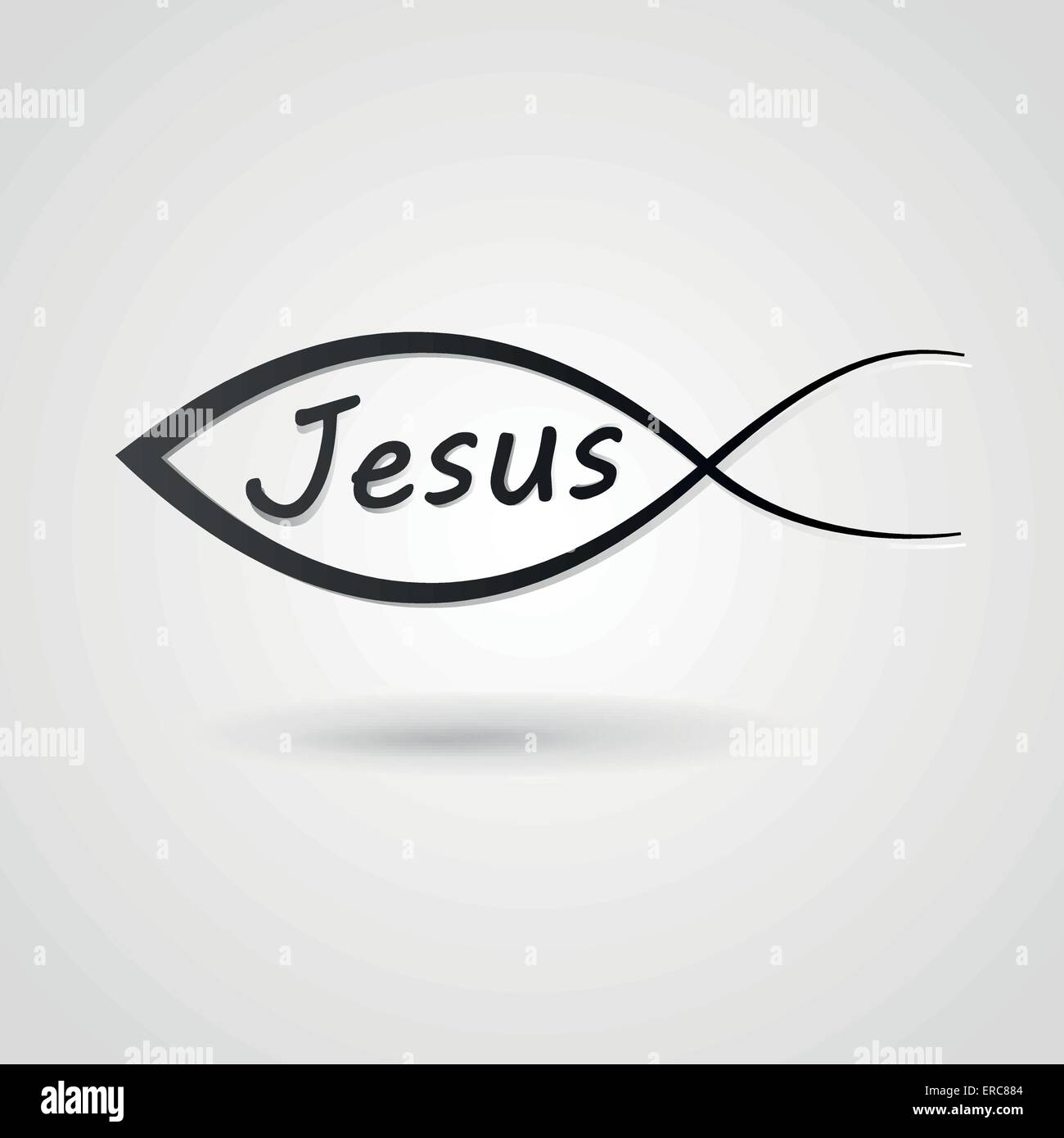 Vector illustration of jesus fish background concept Stock Vector Image ...