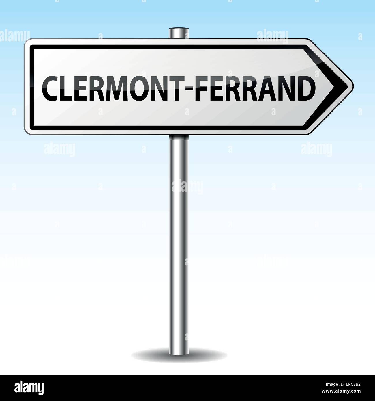 Entrance sign on road Stock Vector Images - Alamy