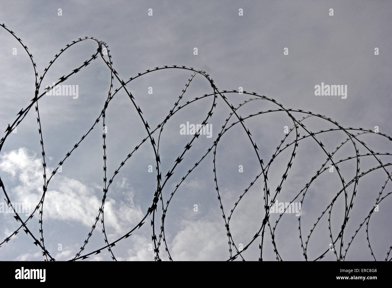 Razor wire hi-res stock photography and images - Alamy