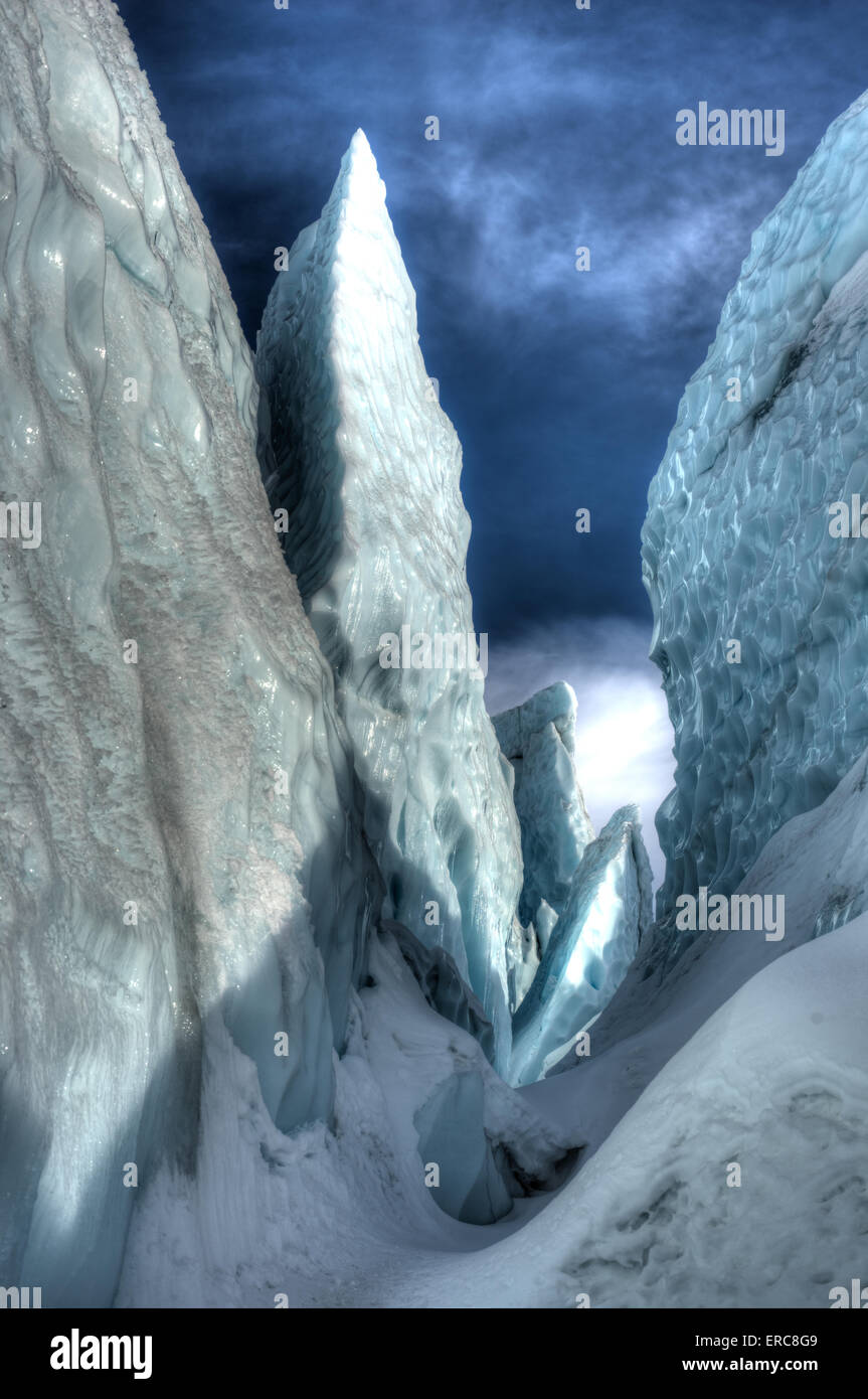 Alaska glacier ice shapes hi-res stock photography and images - Alamy