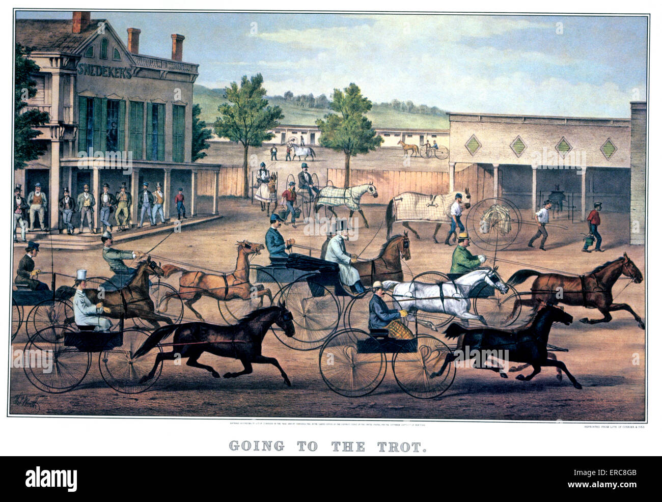 Horse race track 1800s hi-res stock photography and images - Alamy
