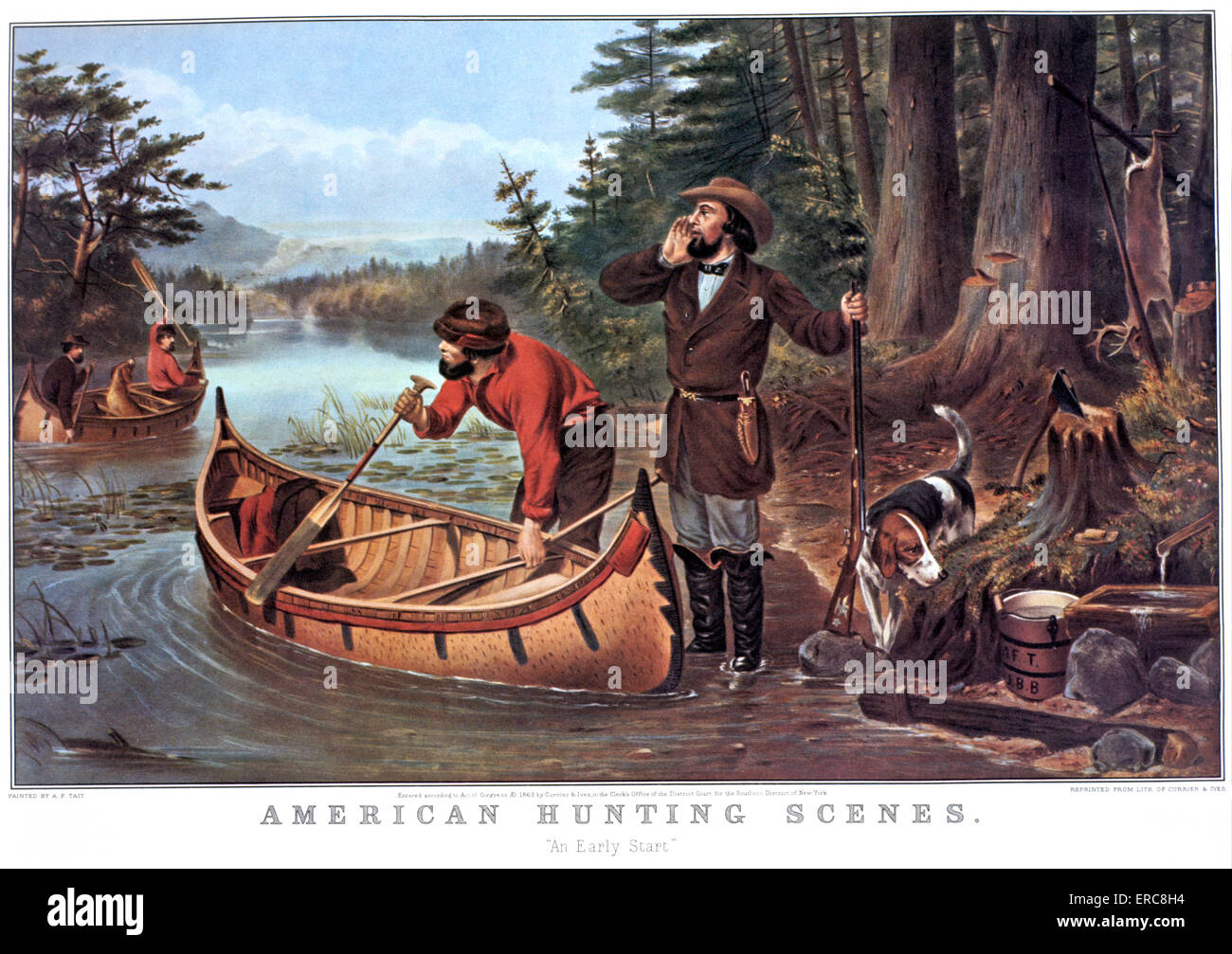 Early man hunting hi-res stock photography and images - Alamy