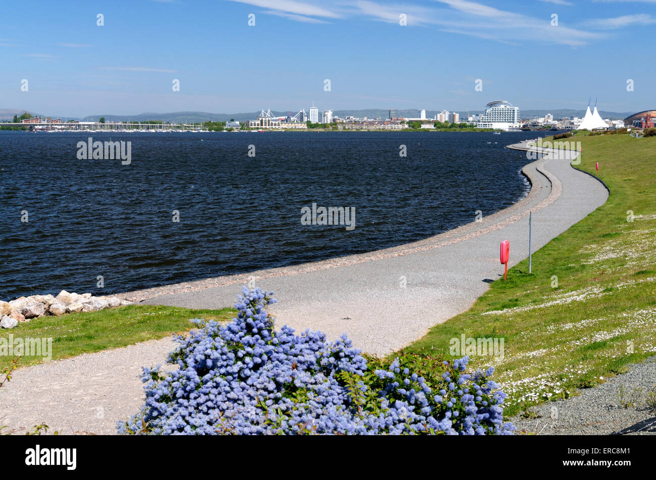 Cardiff Bay from the Barrage, Cardiff, South Wales, UK Stock Photo - Alamy